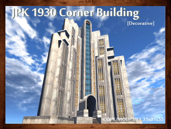 Second Life Marketplace - **JPK 1930 Corner Building BOX